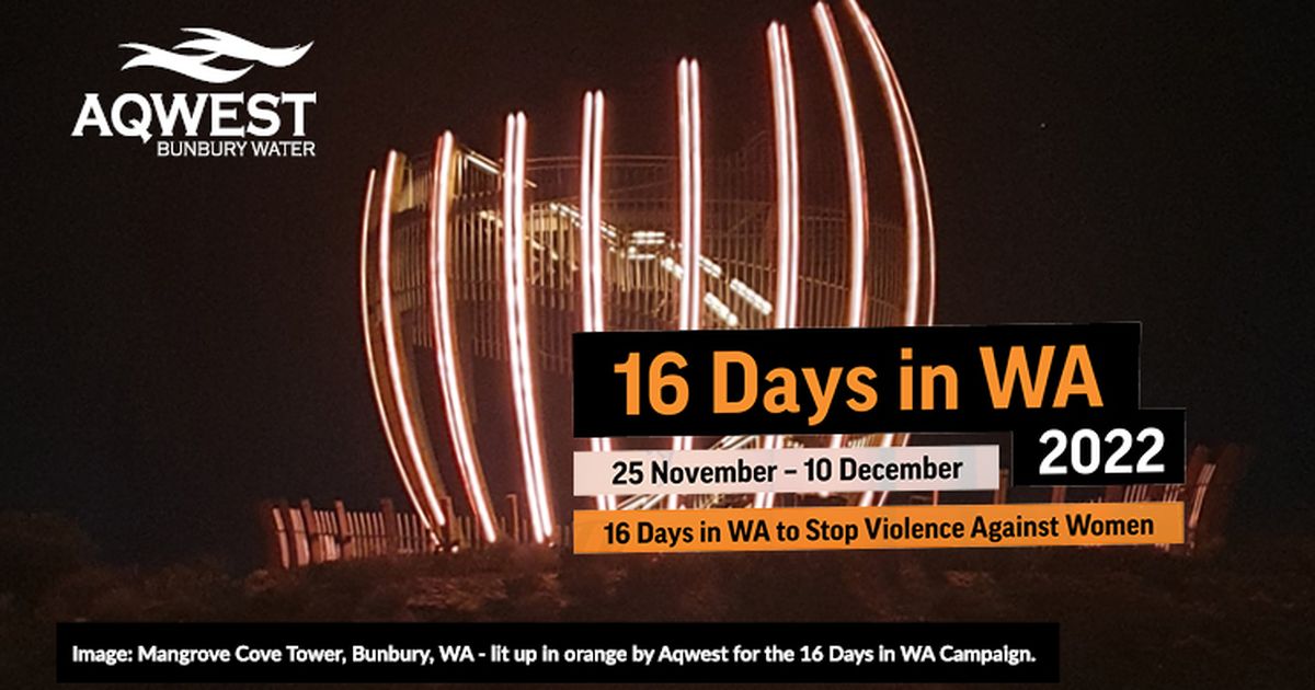 Aqwest supports 16 Days in WA campaign | Aqwest