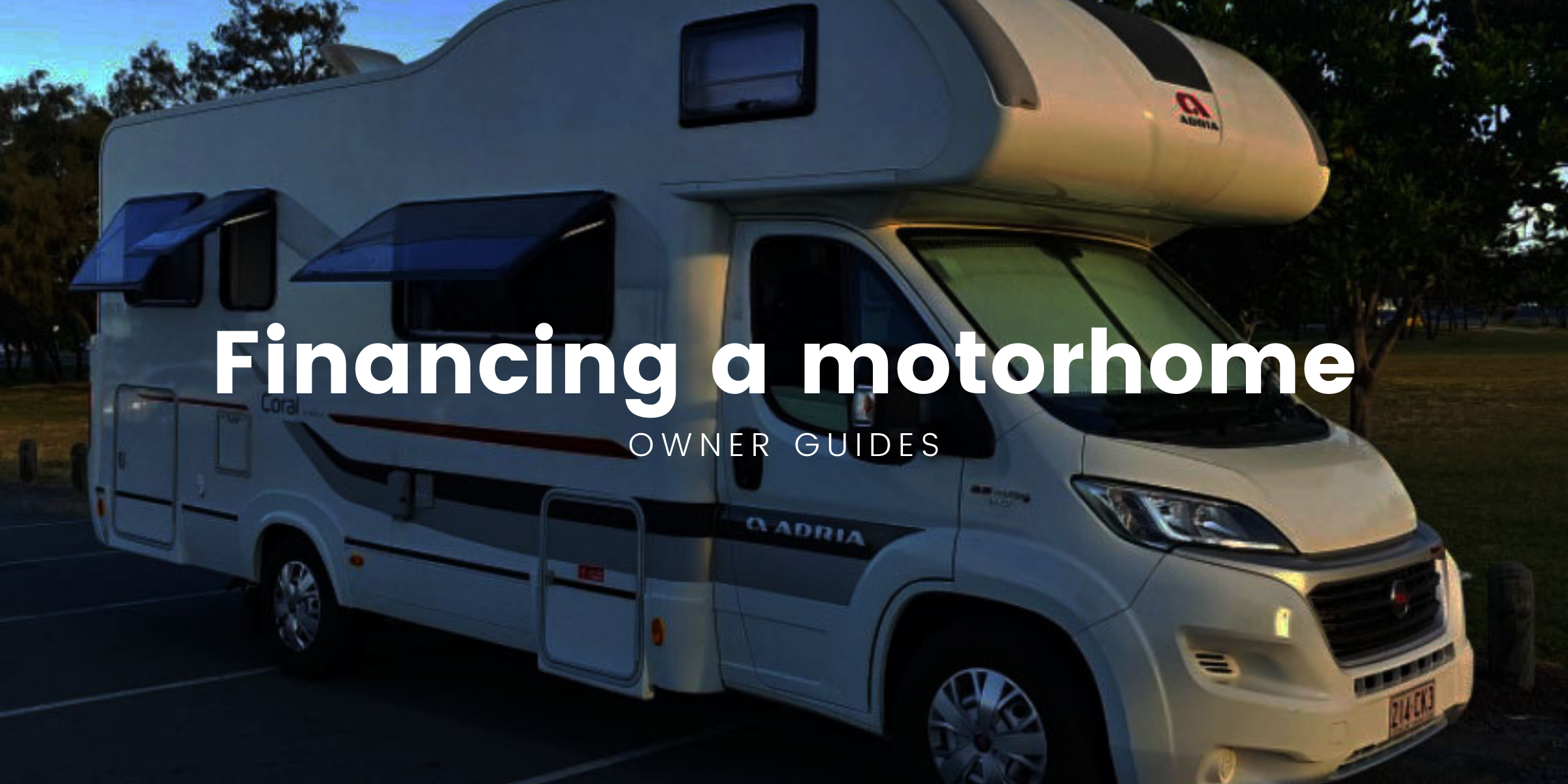 How to finance a motorhome In Australia