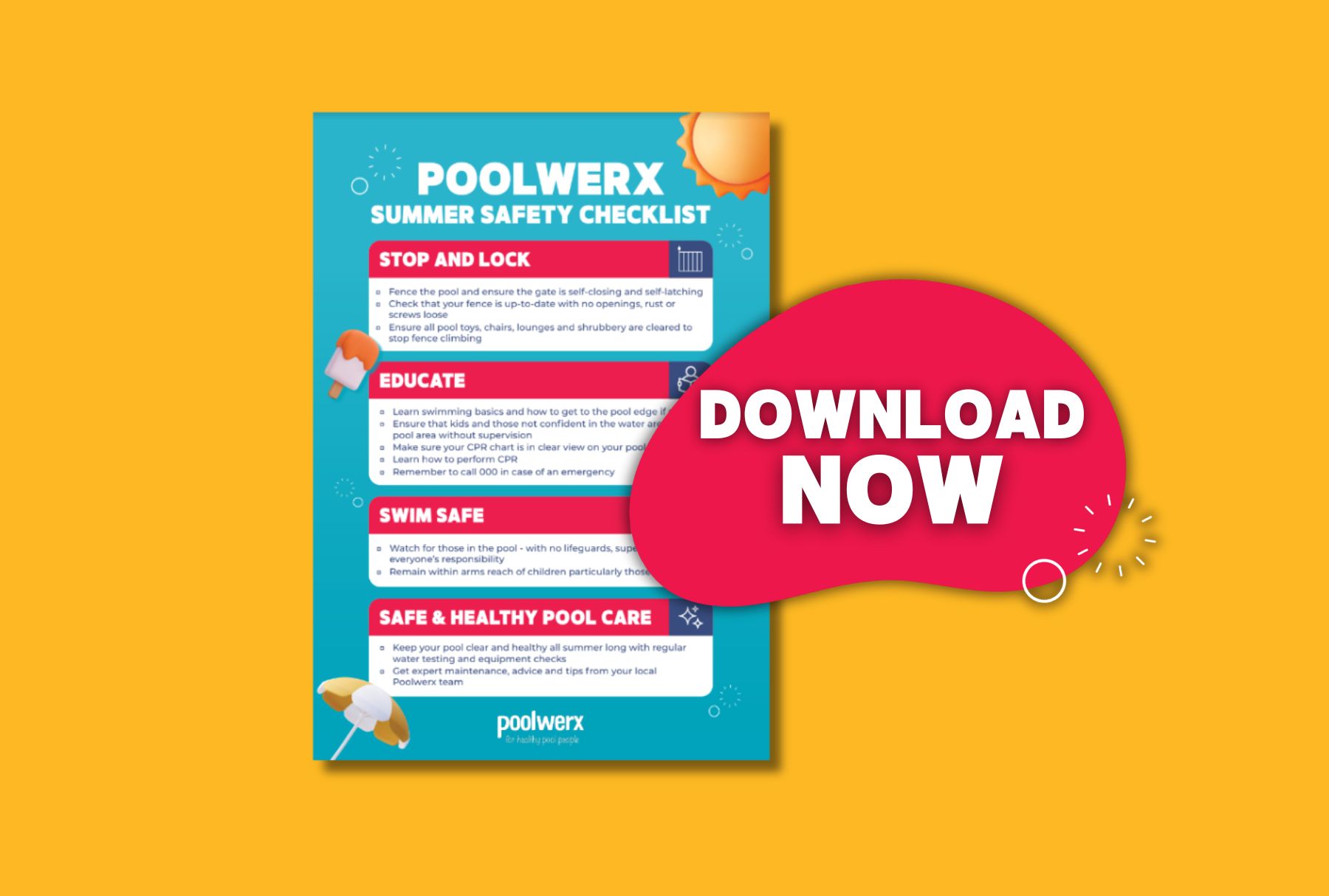Pool Safety Checklist | Poolwerx Australia | Poolwerx AU
